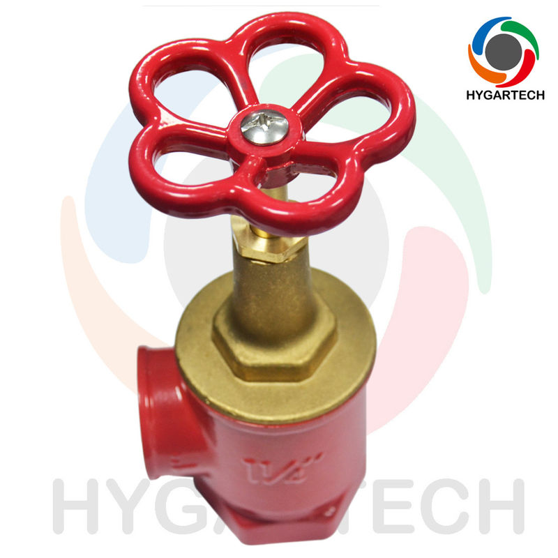 1¼”Female Thread Brass Hydraulic Angle Fire Valve For Fire Hose Reel ...