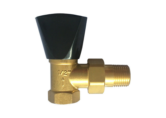 Hard Seal Brass Needle Angle Valve Male x Female Thread For Hydraulic ...
