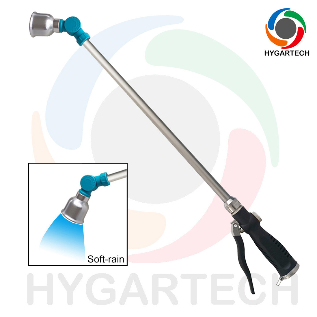 Trigger Control Soft Rain Spray Wand With Adjustable Angle